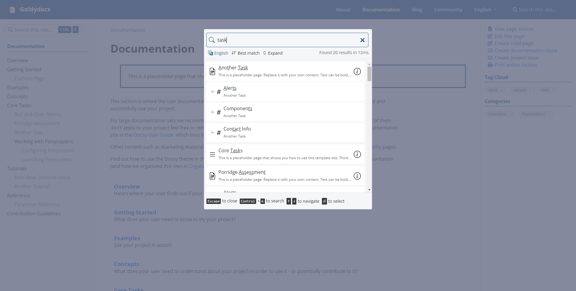 Integrate Docsy With The Search Module Blog Hugomods